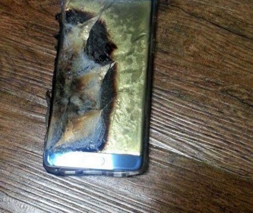 Samsung Galaxy Note 7 explodes during charging, see photos