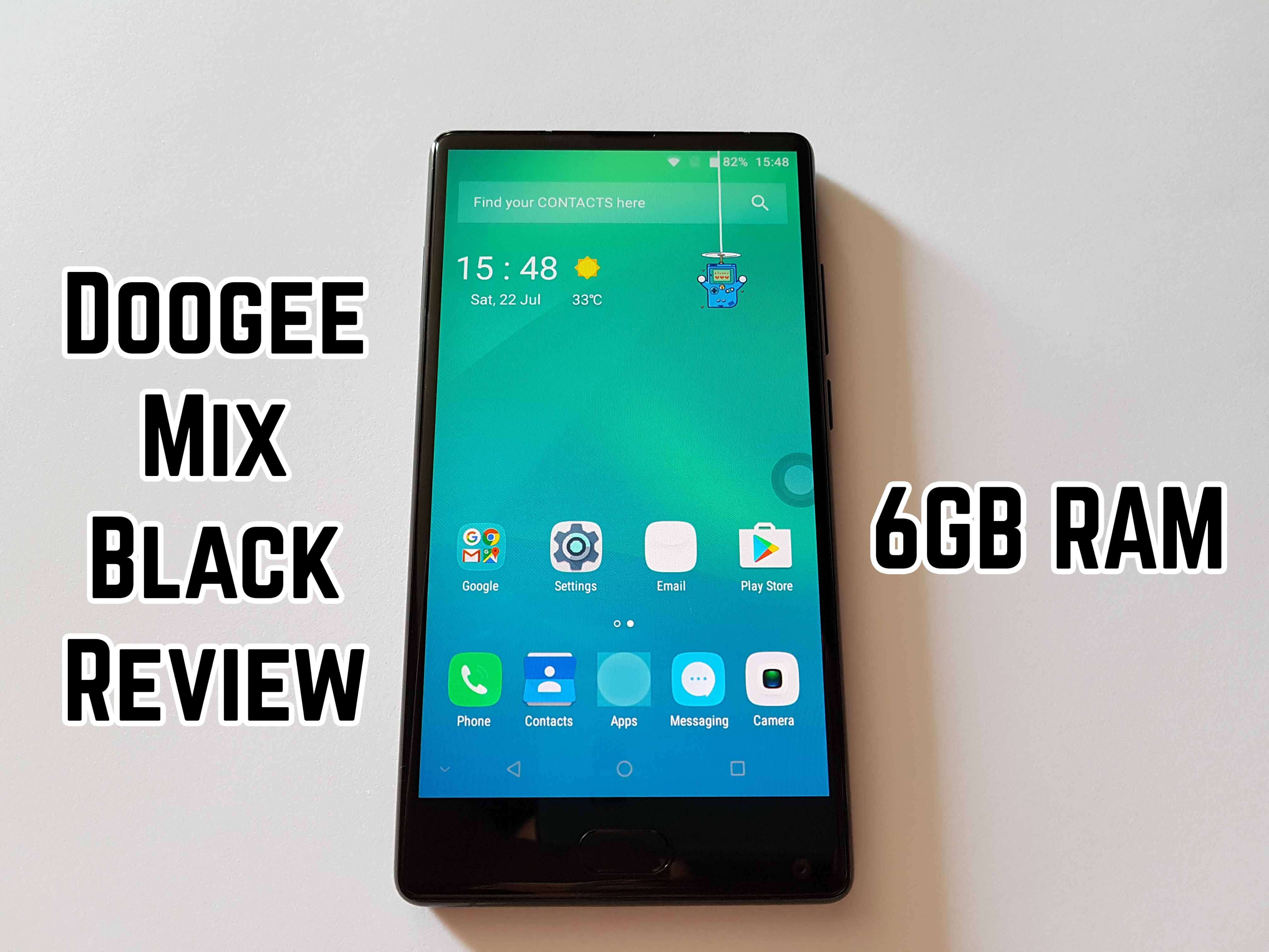 Doogee Mix Black Review : Cheapest 6GB RAM Bezel-less Smartphone